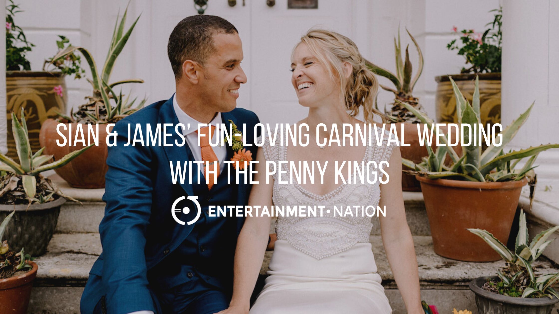 Sian & James' Fun-Loving Carnival Wedding with The Penny Kings ...